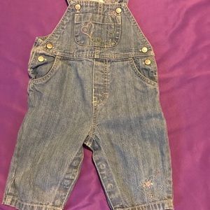 OshKosh B'gosh | One Pieces | Oshkosh Girls Denim Overalls Size 9m ...